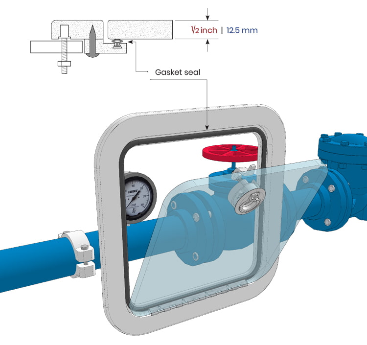 Arcoplast service and access Hatches are avalible in a range of sizes ...