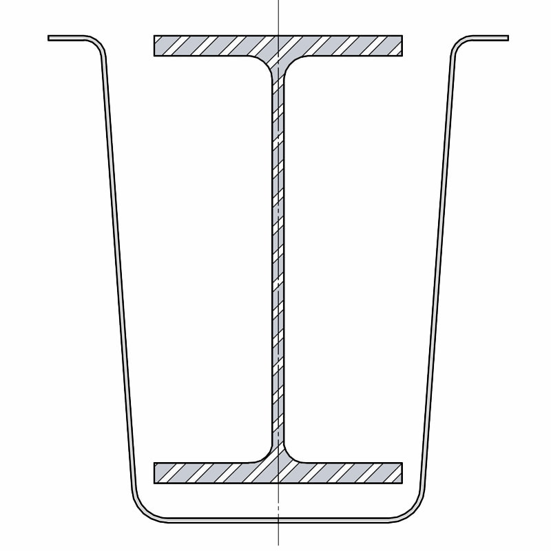 Arcoform protective shrouds, beam and column covers, face plates.