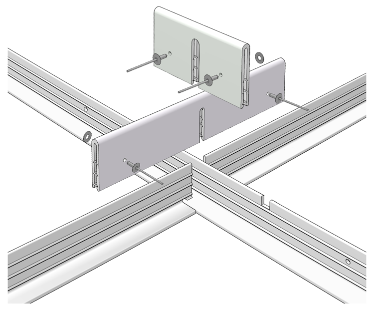 Arcoplast. TR35 FRP, suspended ceiling grid and layin panel system for ...