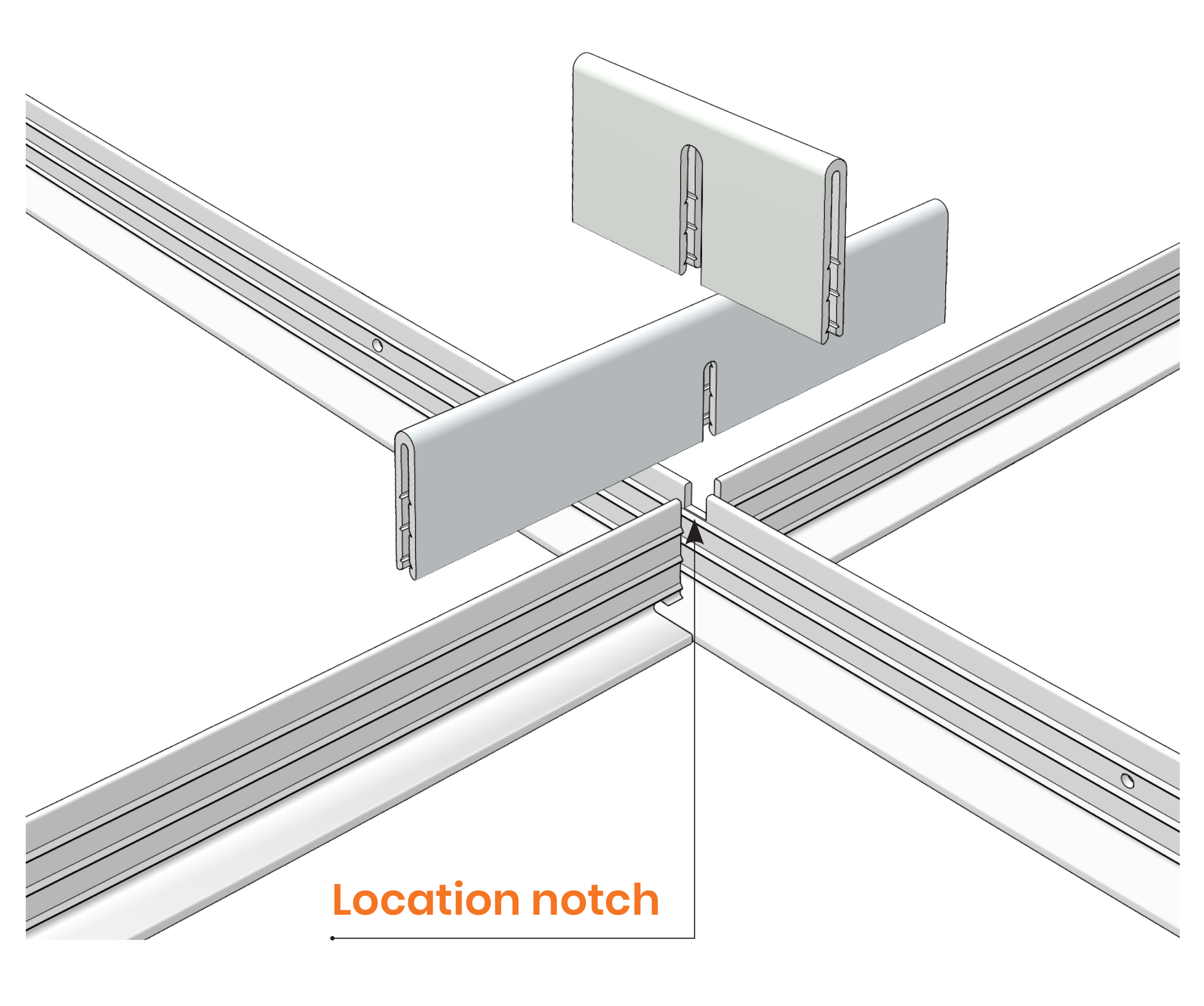 Arcoplast. TR35 FRP, suspended ceiling grid and layin panel system for ...